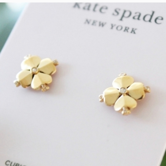 kate spade | Jewelry | Kate Spade Legacy Logo Stud Earrings Nib | Poshmark